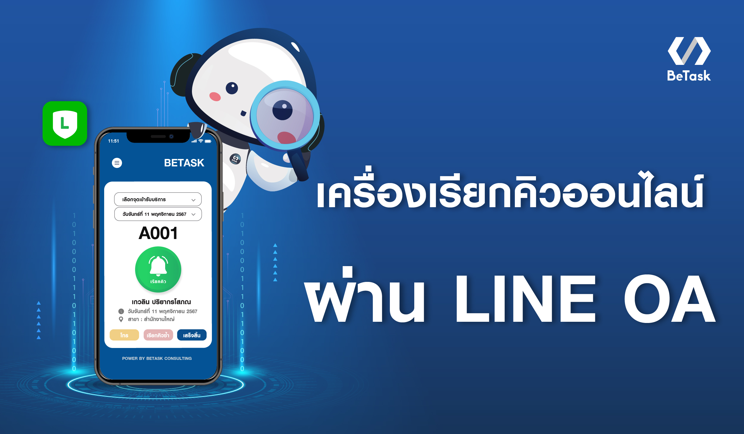 เพิ่มยอดขายและฐานลูกค้าด้วยเครื่องเรียกคิว และสะสมแต้มจาก BeTask